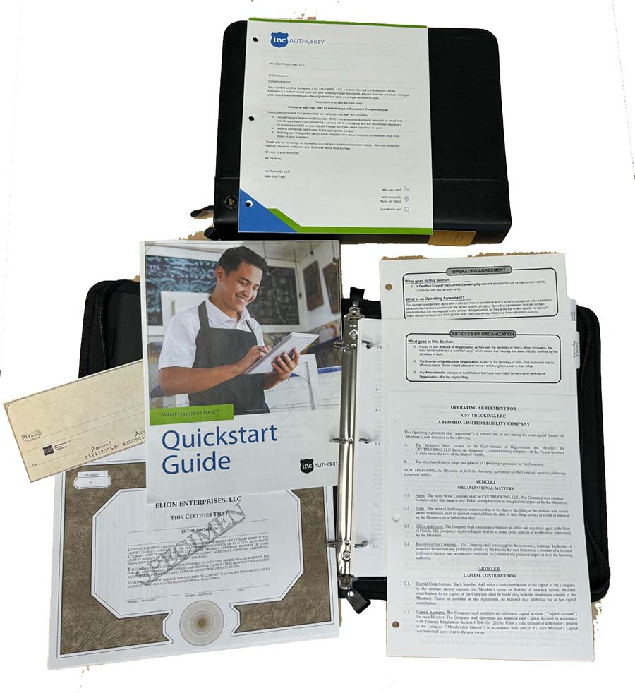 Inc Authority - Legal Documents Package